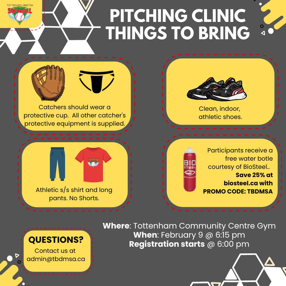 News > Pitching Clinics Reminders (Tottenham - Beeton District Minor ...